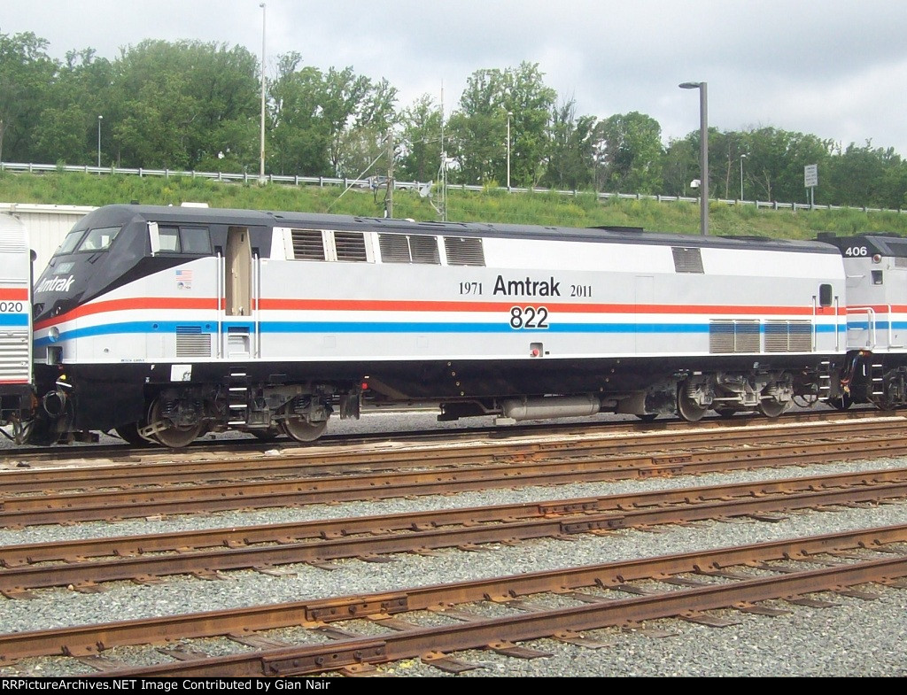 Amtrak 822 Heritage Unit